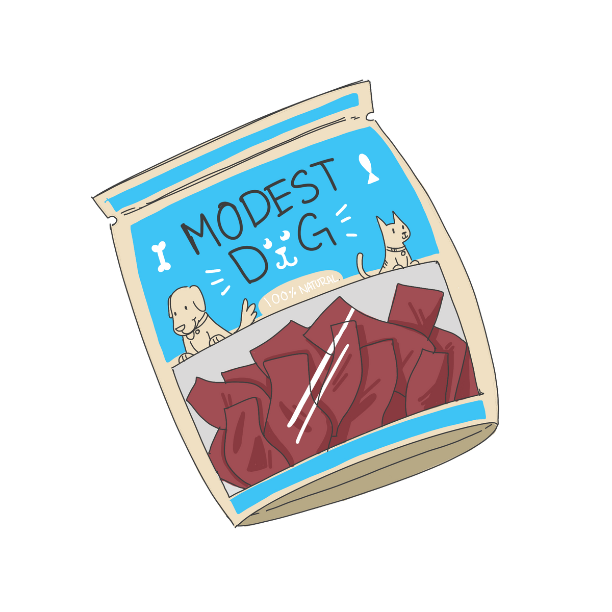 Modest Dog Super Foods Snacks/Premios Deshidratados – Modest Dog ...